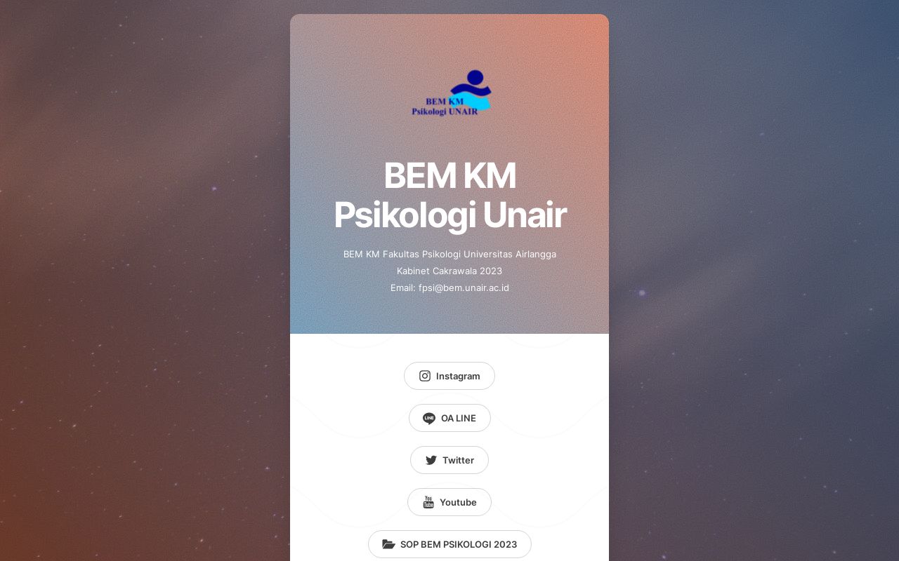 Profile BEM KM Psikologi Unair